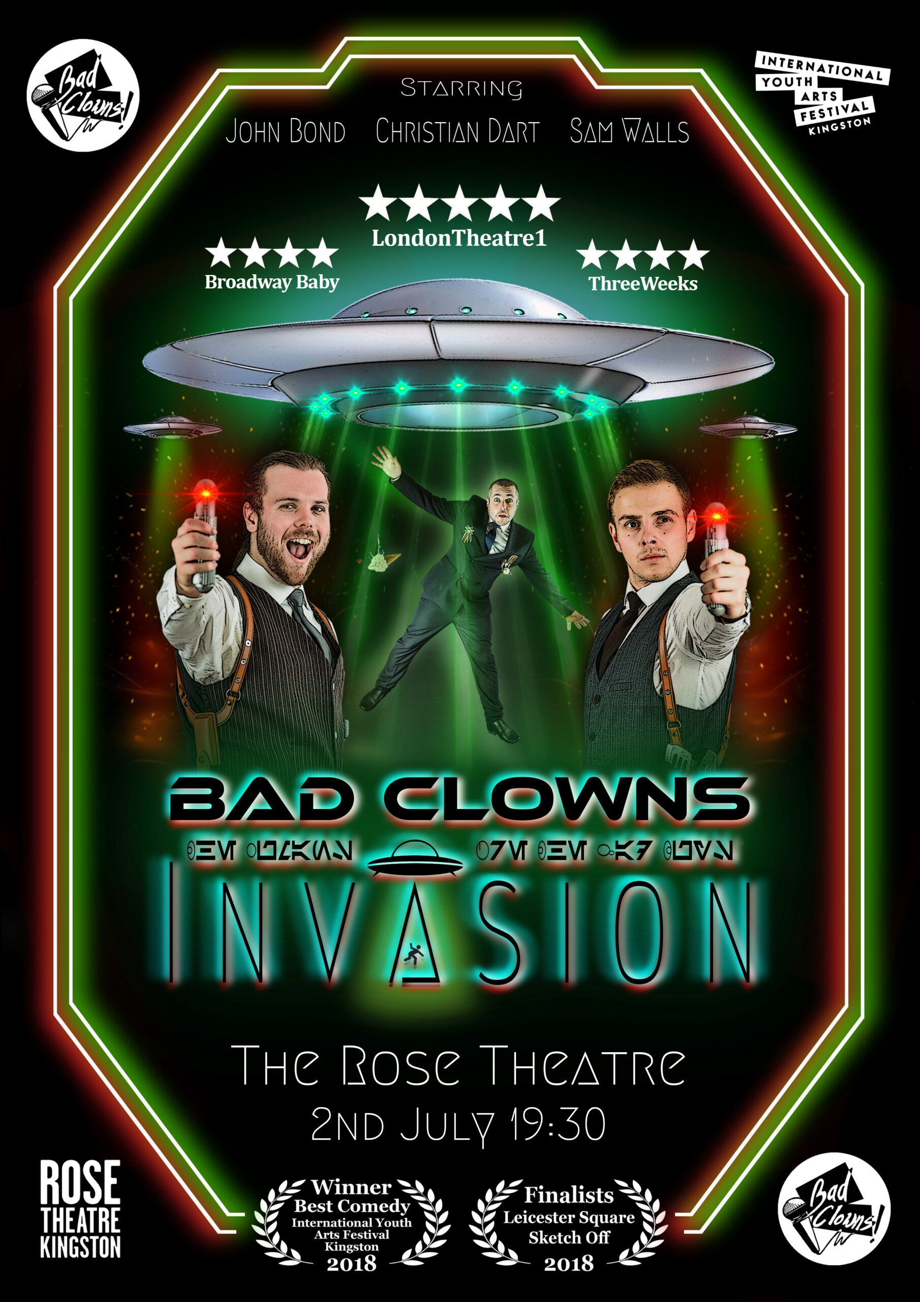 Review, Invasion, Bad Clowns Comedy, By Hannah Goslin - Get The Chance
